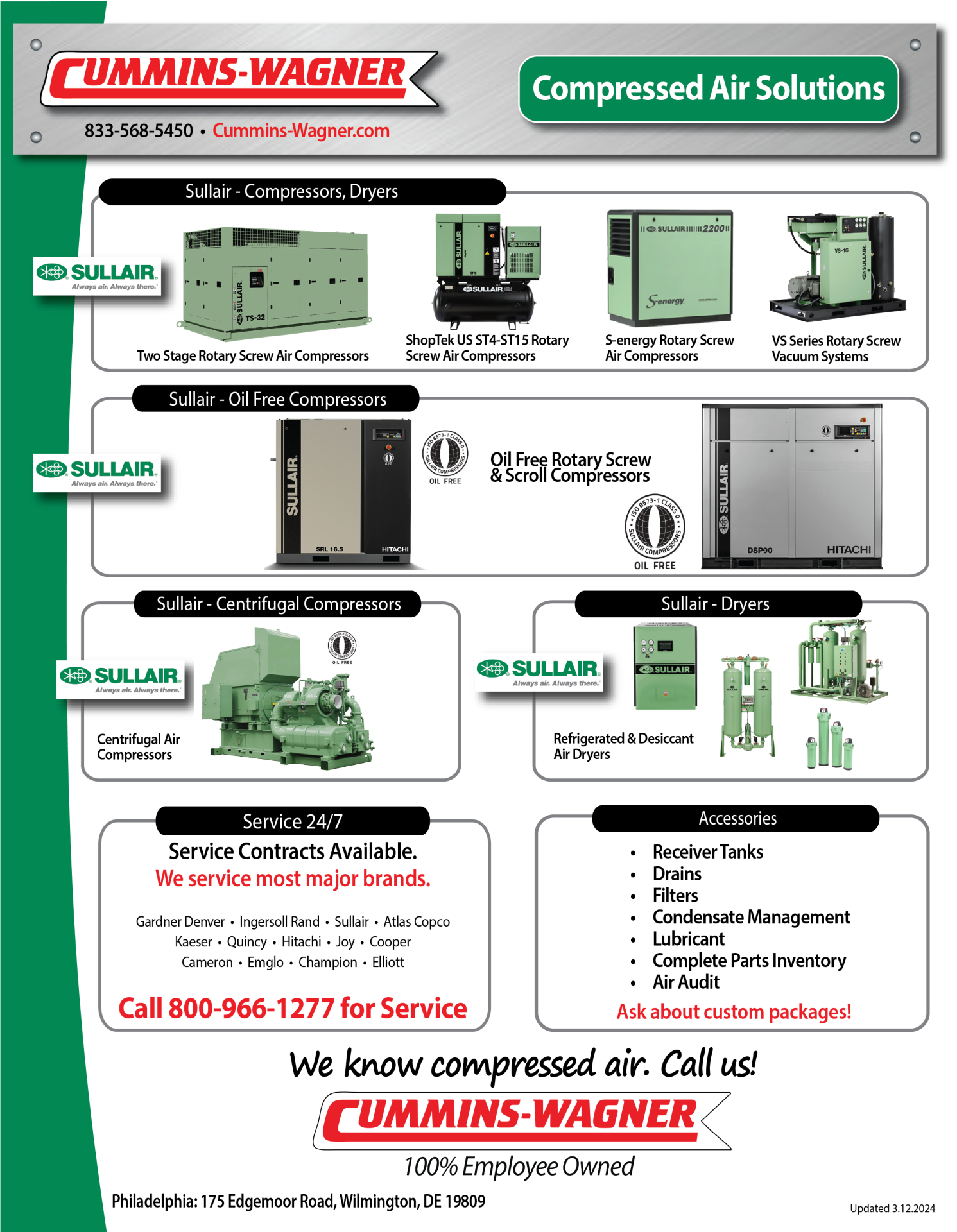 Product Line Cards | Cummins-Wagner | MD, PA, DE, VA, NY, NE
