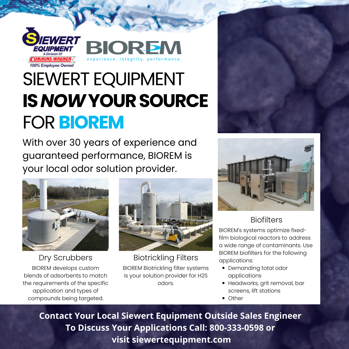 BIOREM Odor Control | Siewert Equipment New York Distributor